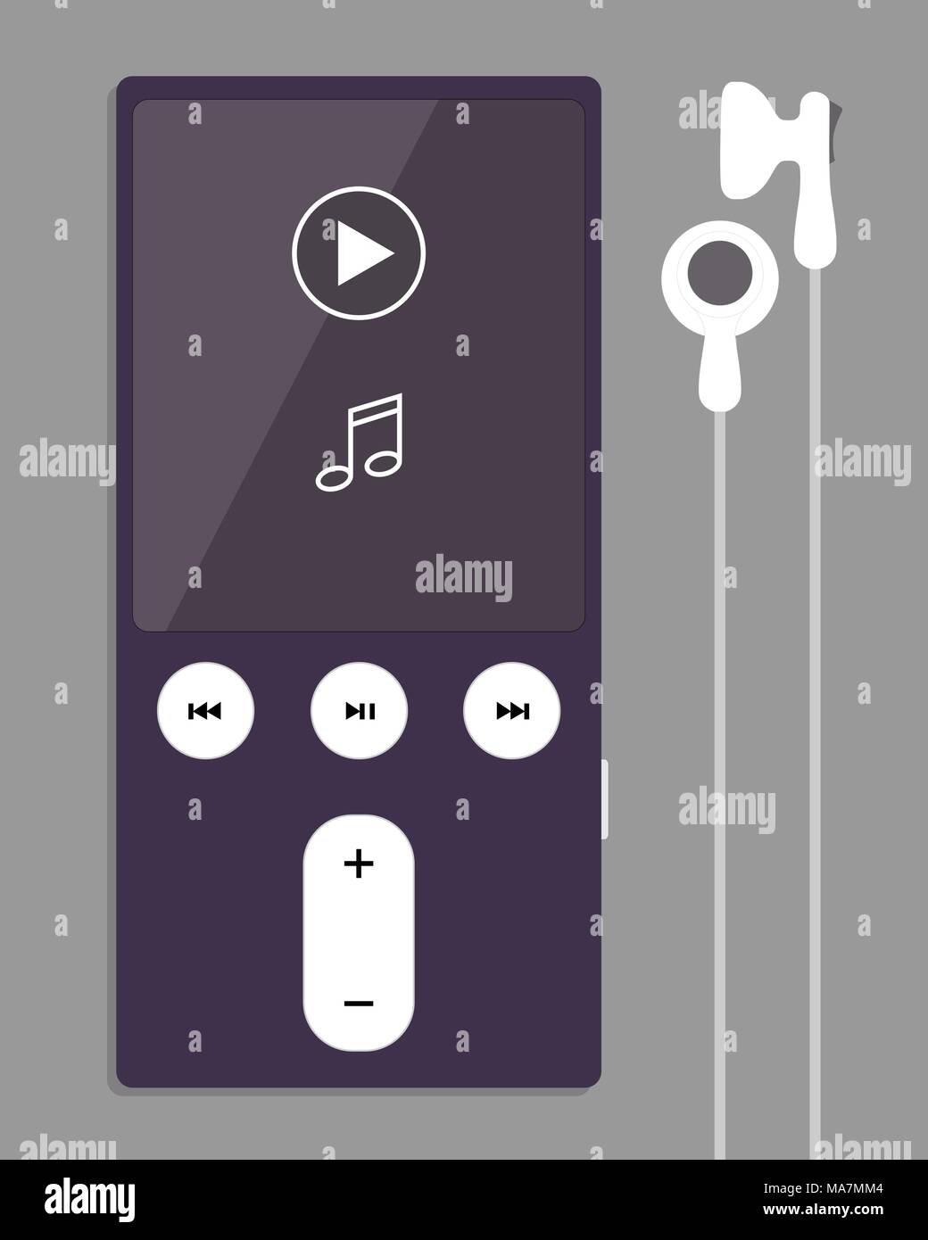 Mp3 player Stock Vector Images - Alamy