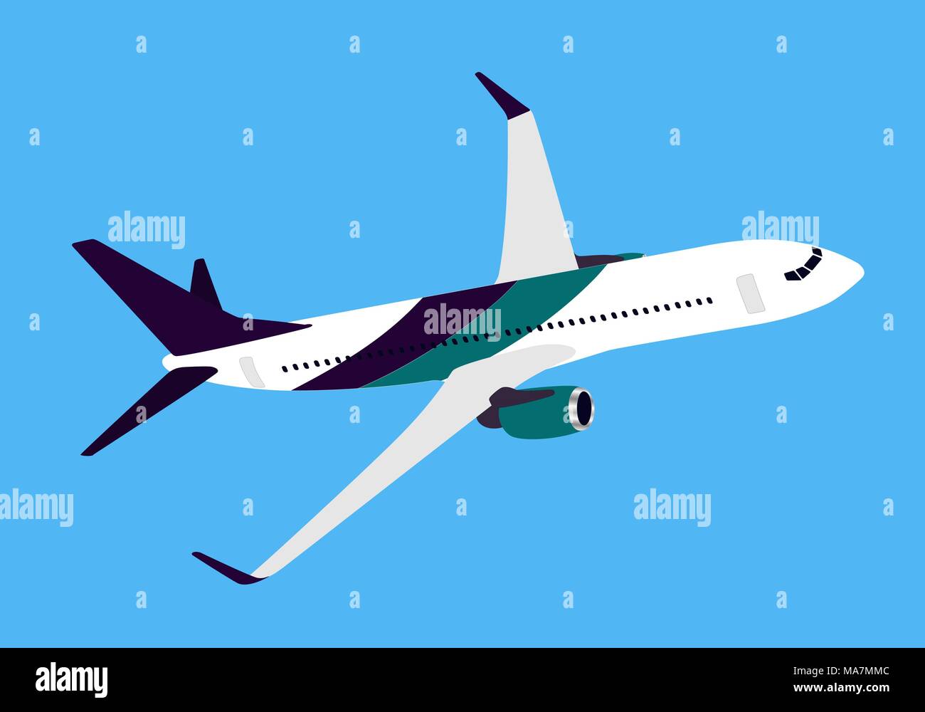 Plane on ground color Stock Vector Images - Alamy