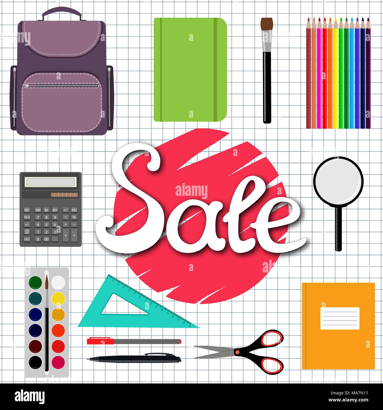 Eraser clip art use for poster Stock Vector Images - Alamy