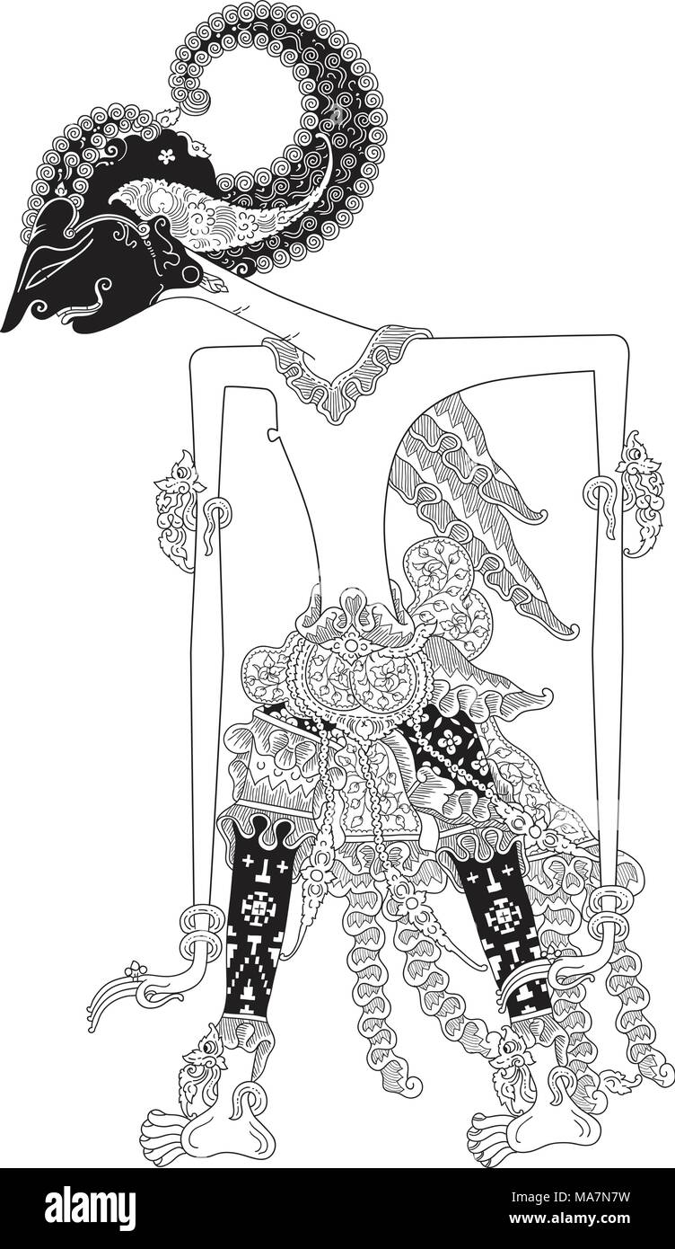 Wayang kulit hitam Cut Out Stock Images & Pictures - Alamy