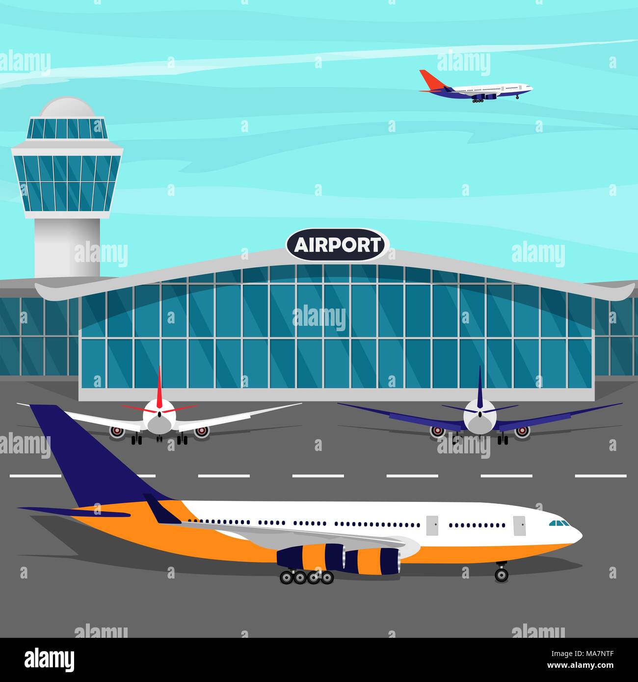 Bus terminal Stock Vector Images - Alamy