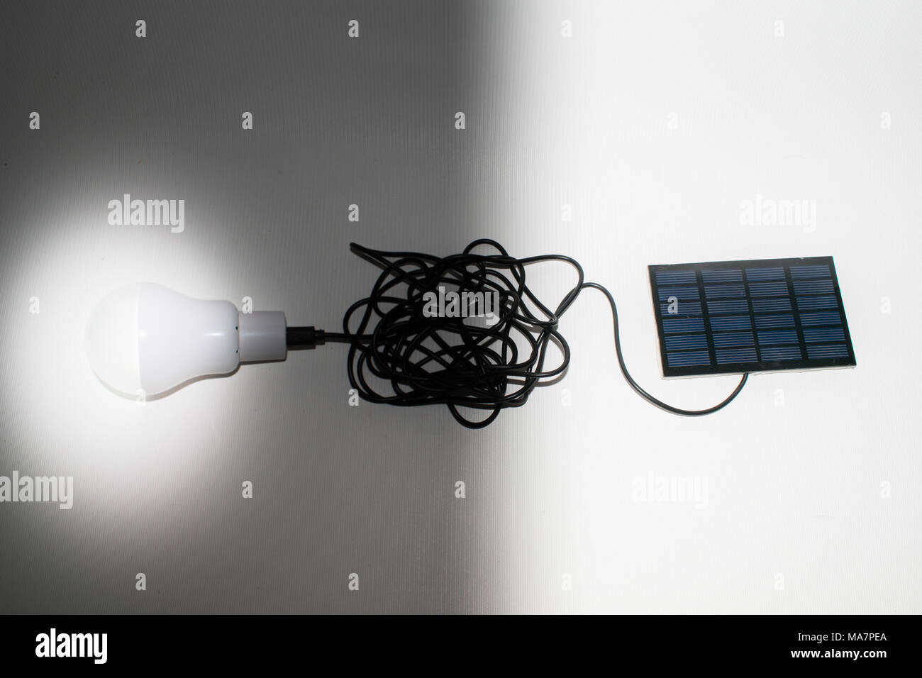 Solar power plant at night hi-res stock photography and images - Alamy