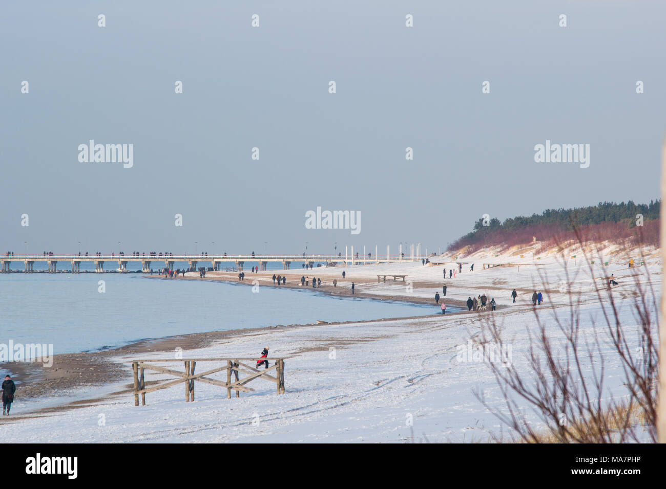 Palanga beach in winter hi-res stock photography and images - Alamy