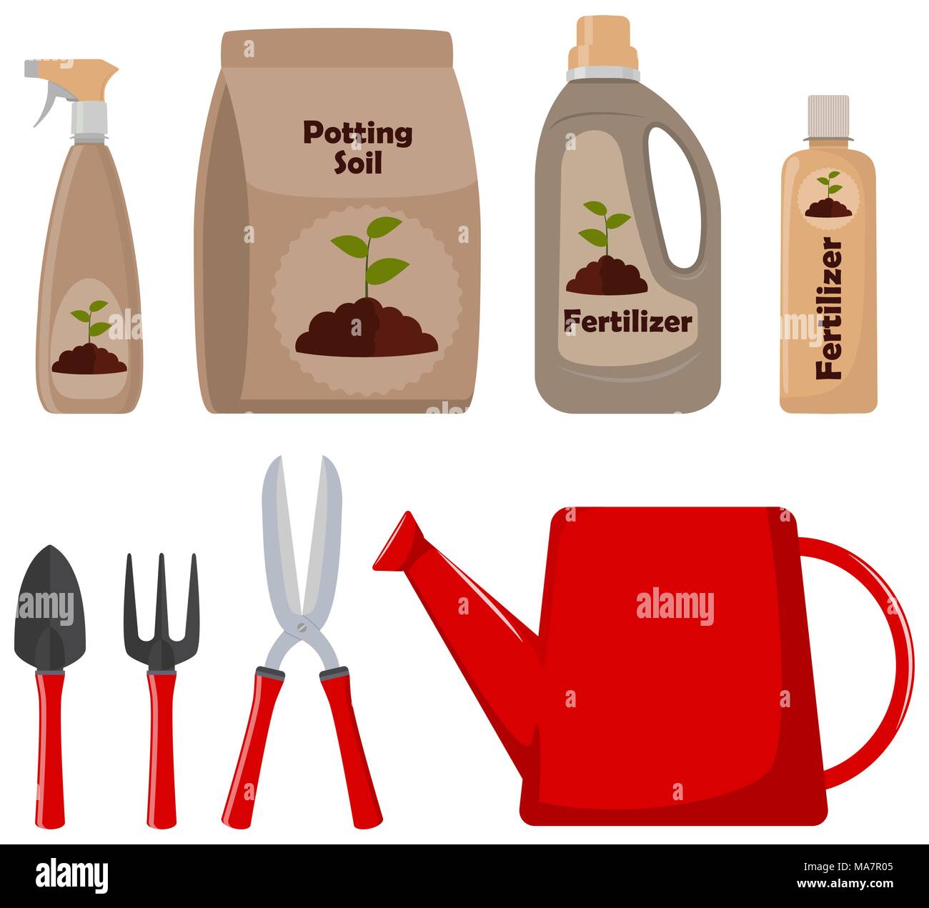 Chemical use in gardening Stock Vector Images - Alamy
