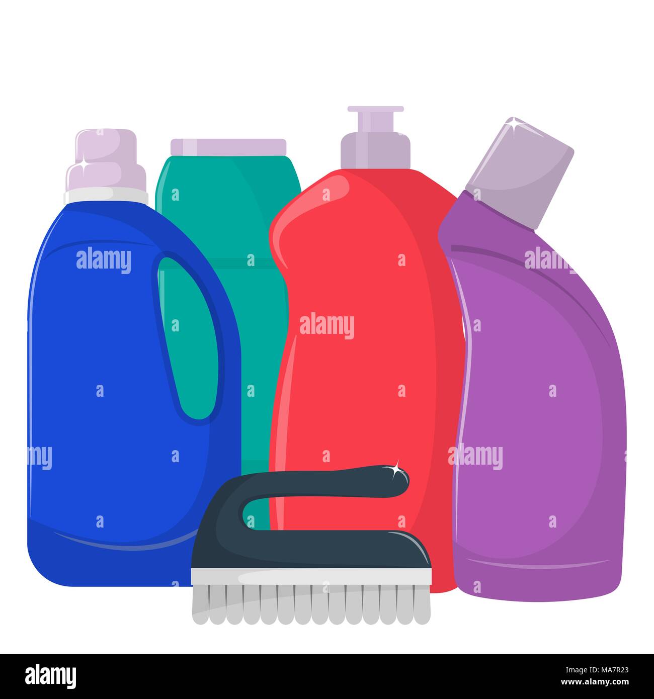 Detergent bottles Stock Vector Images - Alamy