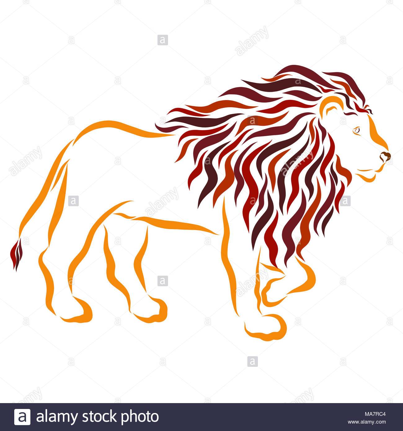Lion Drawn Stock Photos & Lion Drawn Stock Images - Alamy