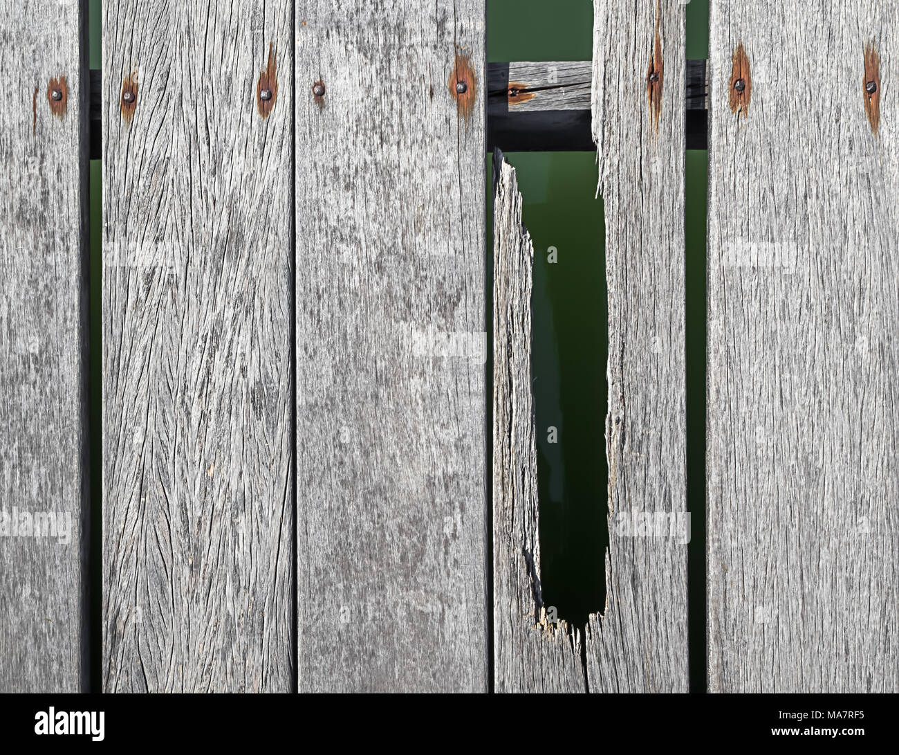 Old Broken Wooden Bridge Texture Background on Sunny Day Stock Photo ...