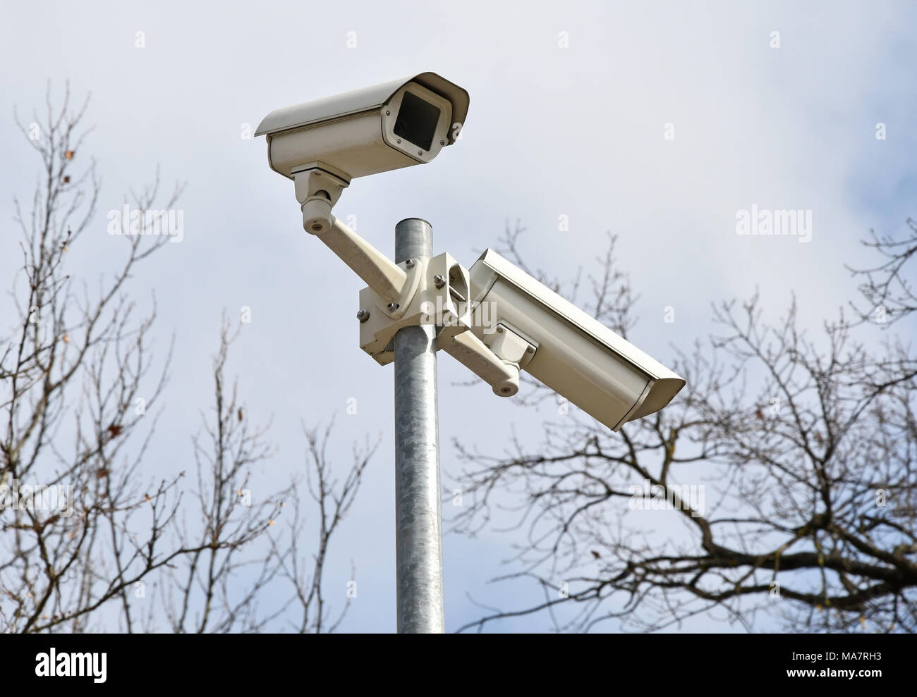 Cameras on the pole hi-res stock photography and images - Alamy