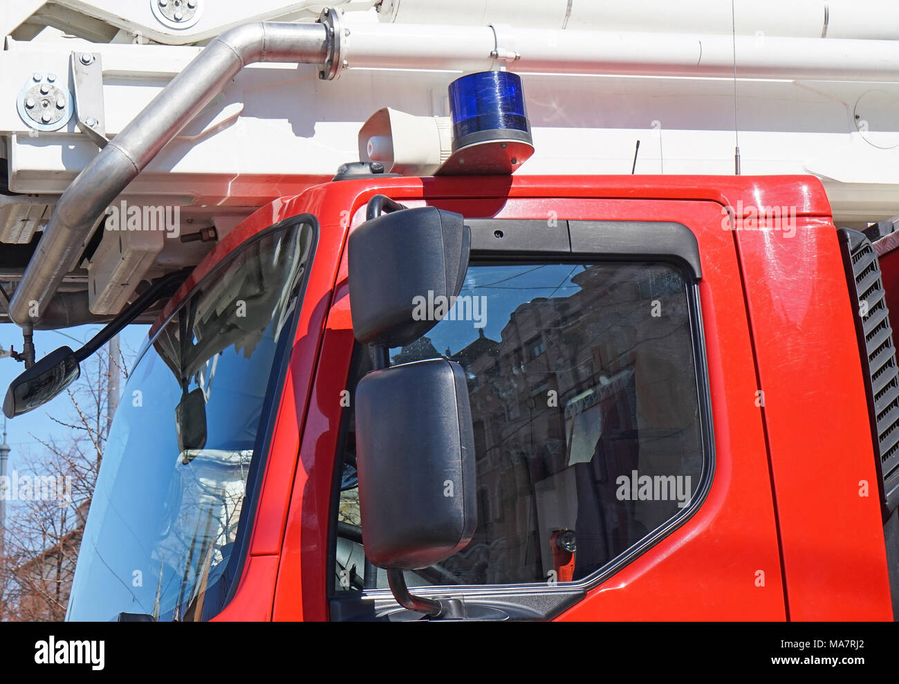 Siren of a firefighter truck Stock Photo - Alamy