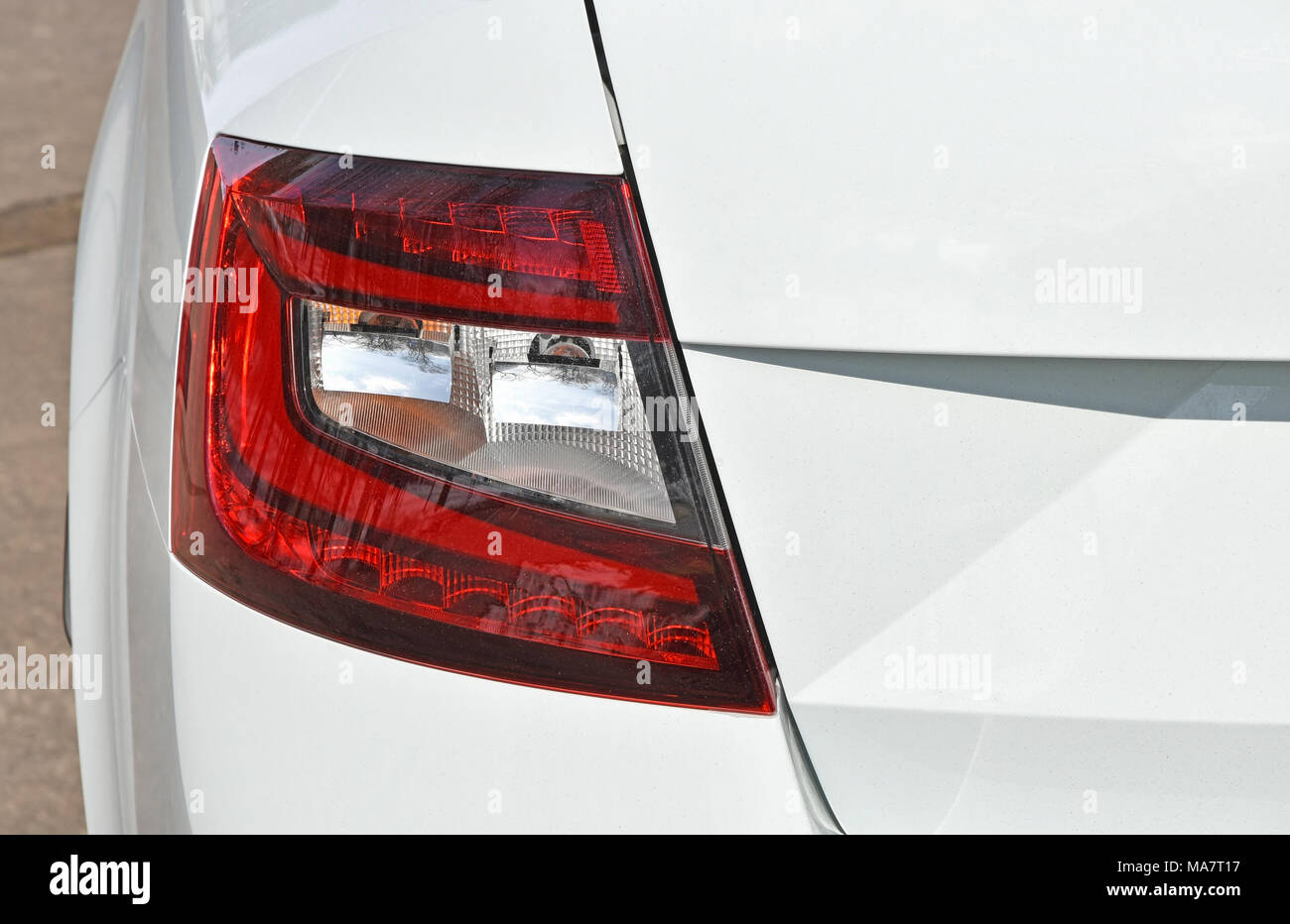 Back light of a modern car Stock Photo - Alamy