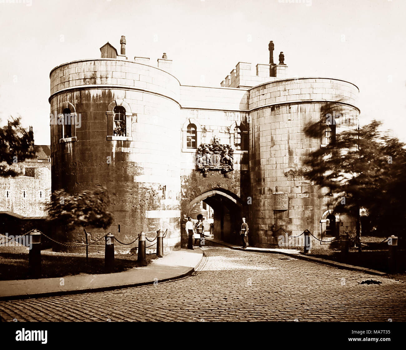 Middle Tower, Tower of London, Victorian period Stock Photo - Alamy