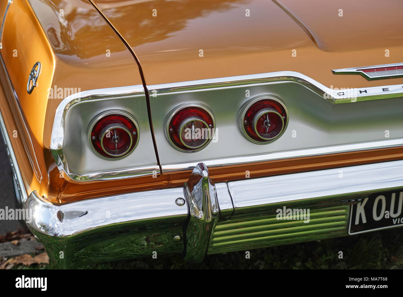 close up shots of badgework of a classic chevrolet impala Stock Photo ...
