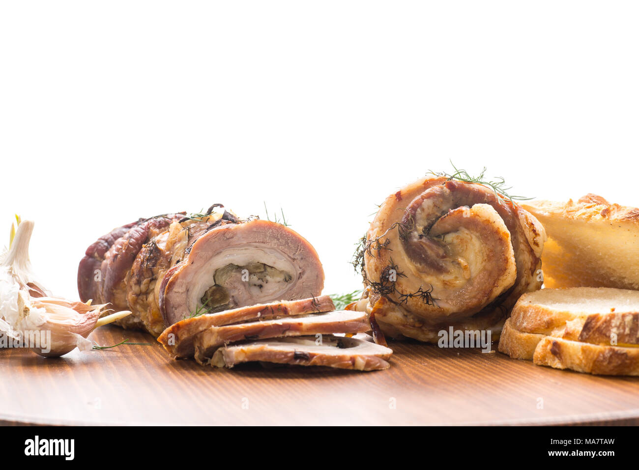Roll meat various spices hi-res stock photography and images - Alamy