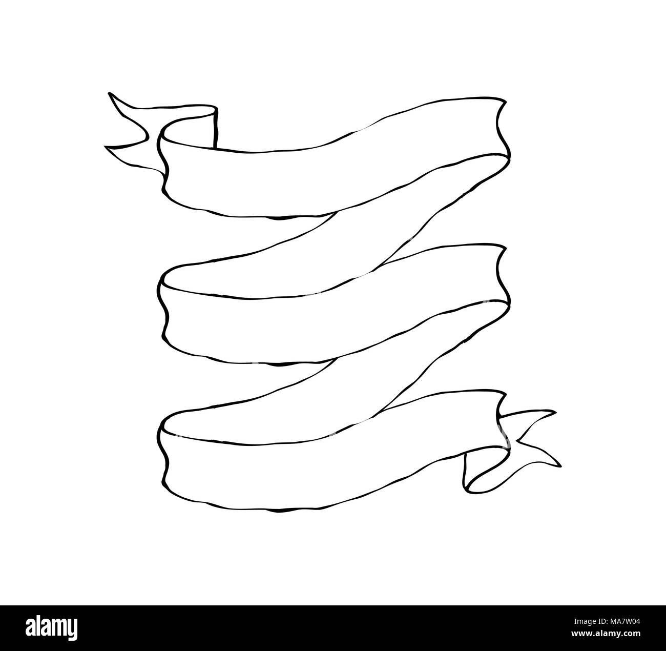 Sketch ink illustration. Banner hand sketched Stock Vector Image & Art ...