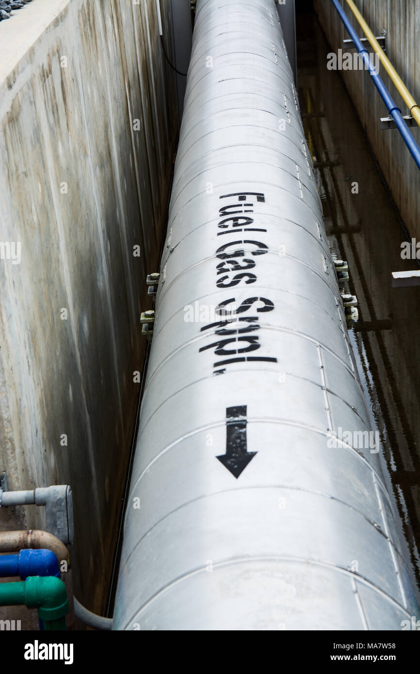 vertical pipes for gas-oil Stock Photo - Alamy