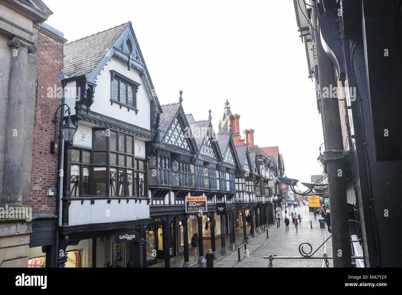 Northgate,Northgate Street,The Rows,Rows,buildings,Chester,Cheshire ...