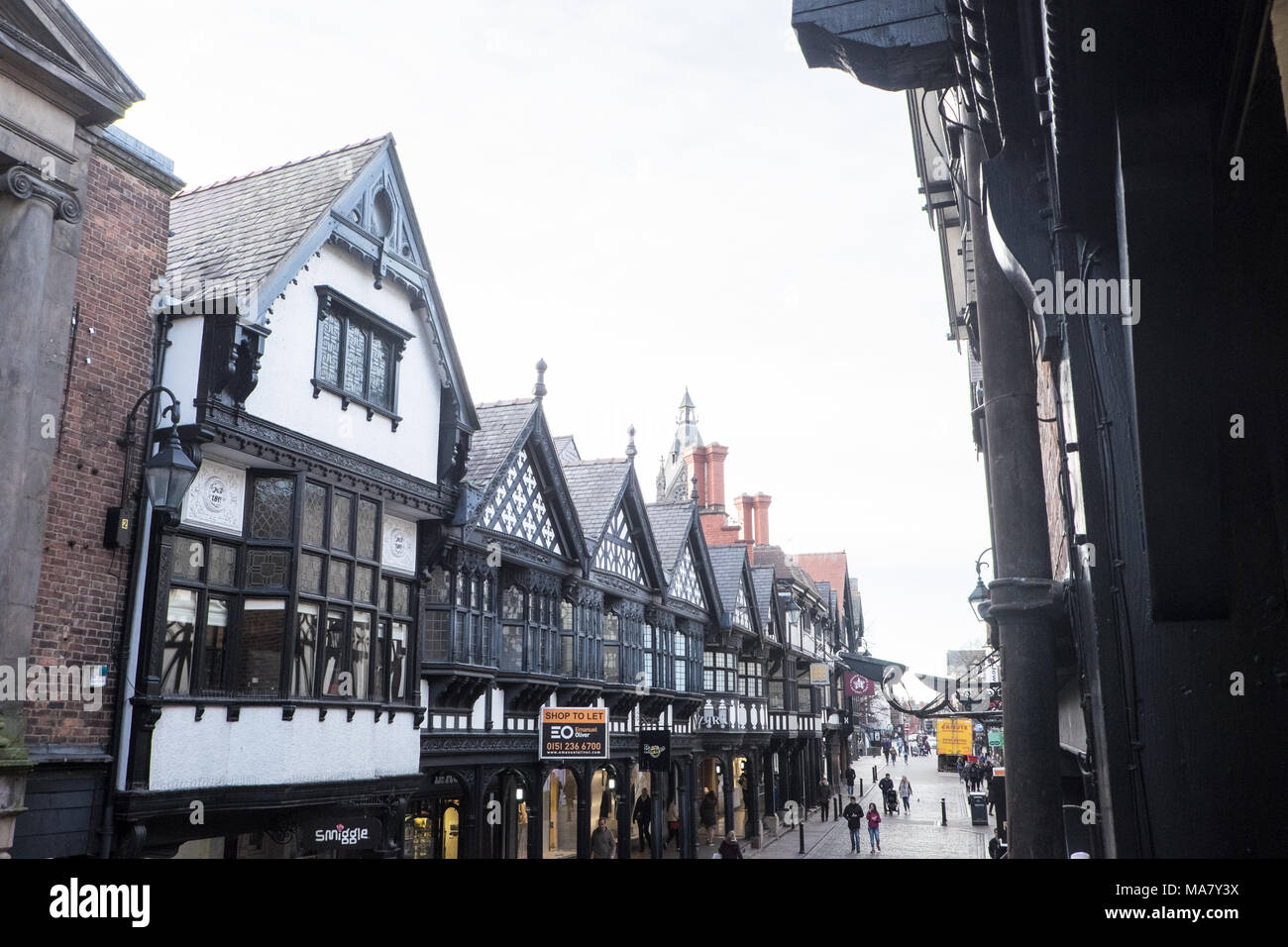 Northgate,Northgate Street,The Rows,Rows,buildings,Chester,Cheshire ...