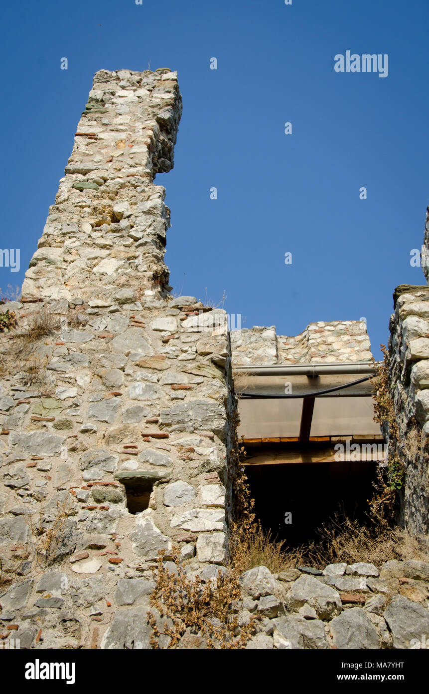 Platamon Castle near Platamonas city. Crusader castle in northern ...