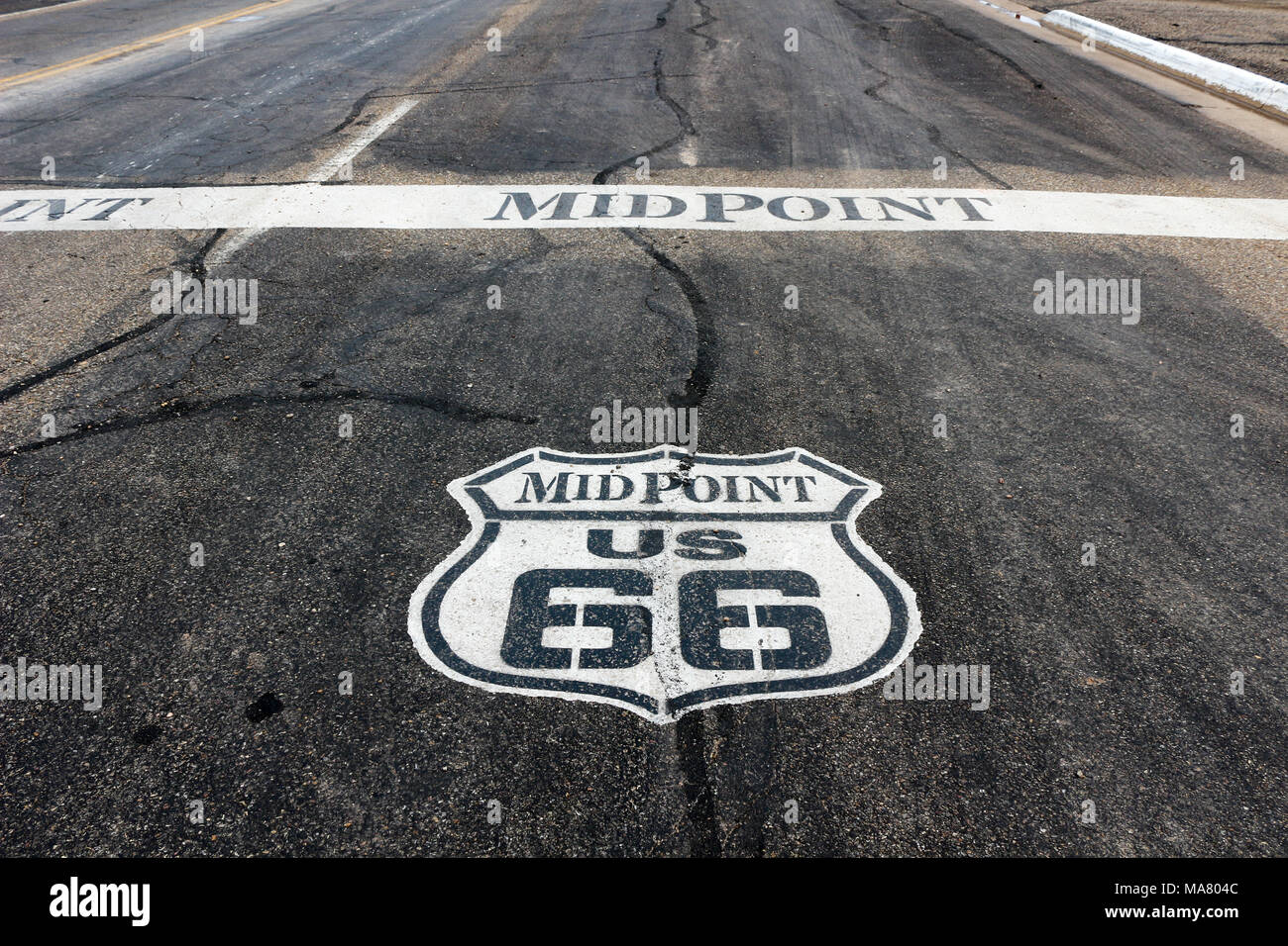 route 66 road sign Stock Photo - Alamy