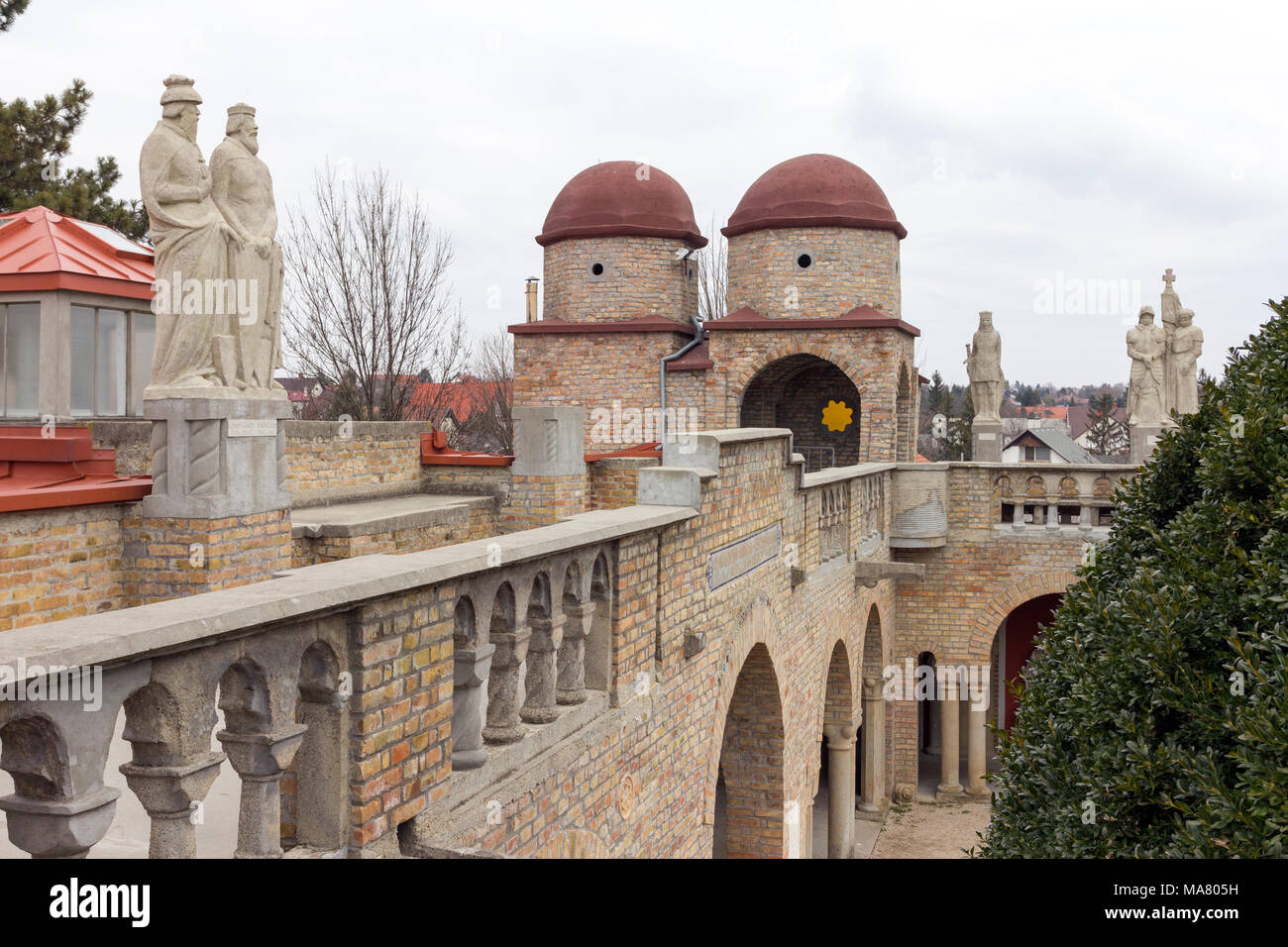 The famous Bory Castle in Szekesfehervar, Hungary on a winter day Stock ...