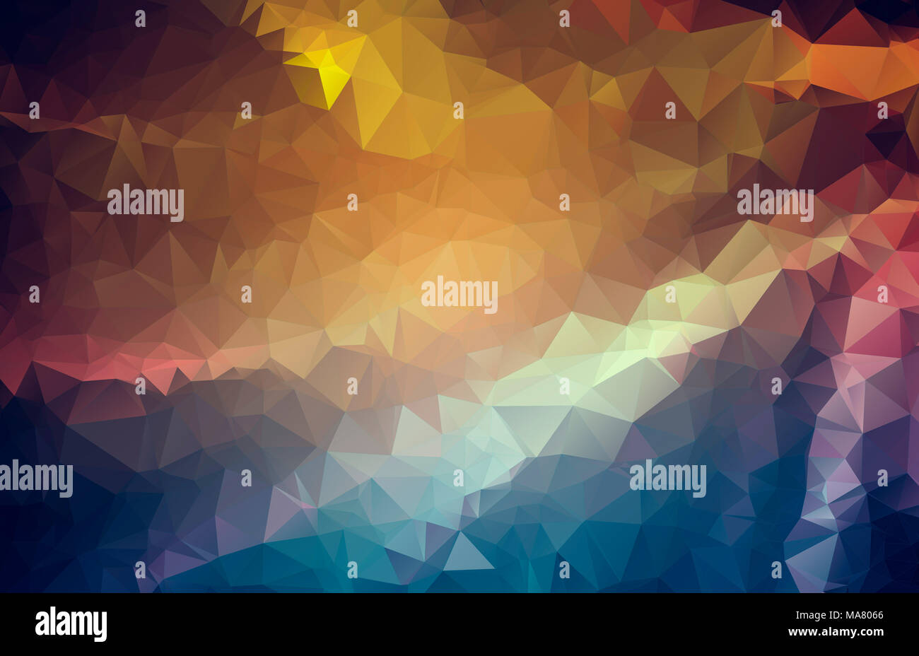 fresh abstract irregular polygon background with a triangle pattern in full multi color - low ...