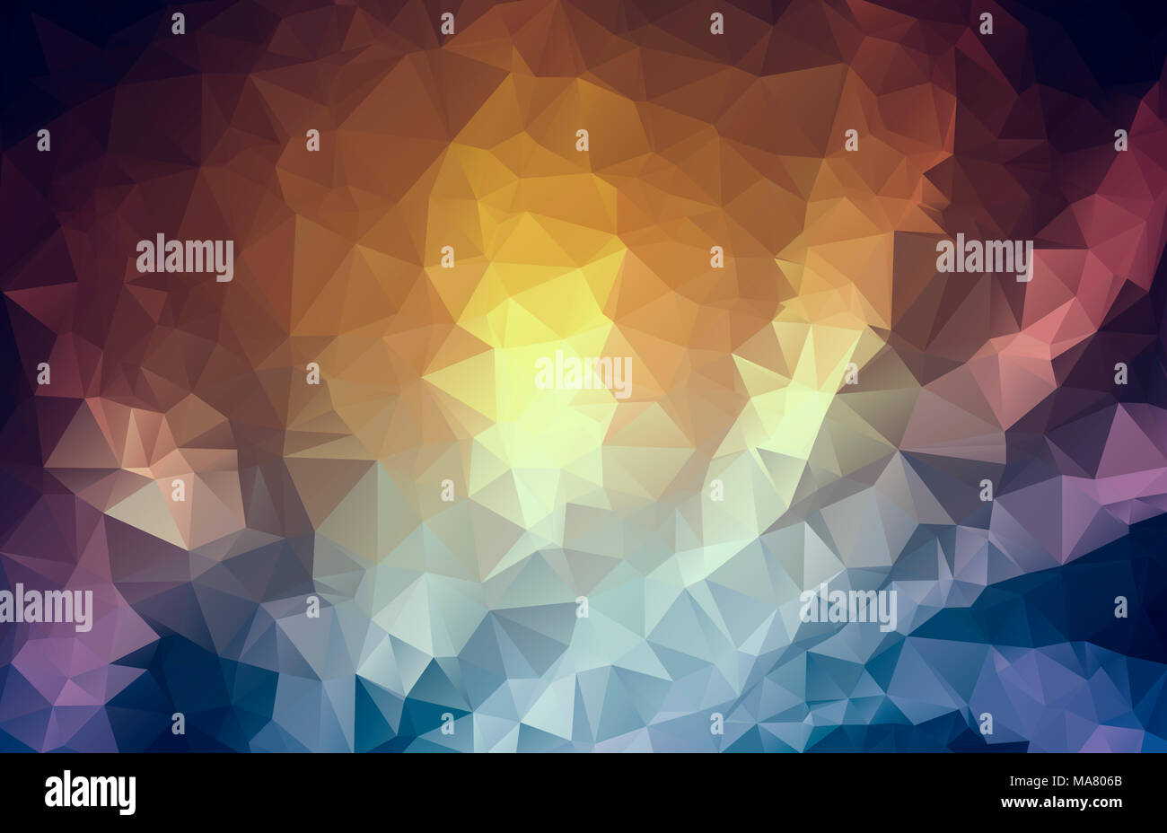 Fire, abstract irregular polygon background with a triangle pattern in ...