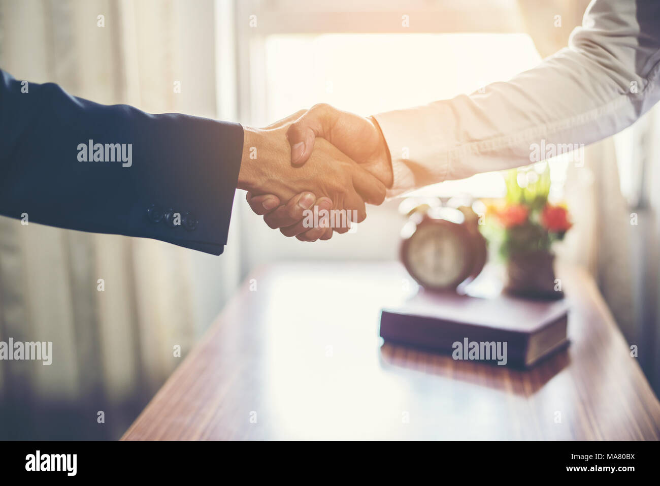 Business team handshake success Stock Photo - Alamy