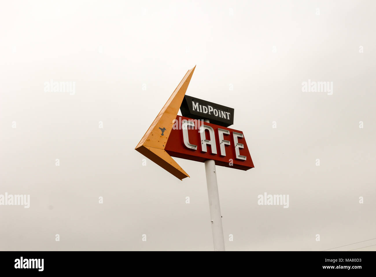 midpoint cafe sign Stock Photo - Alamy