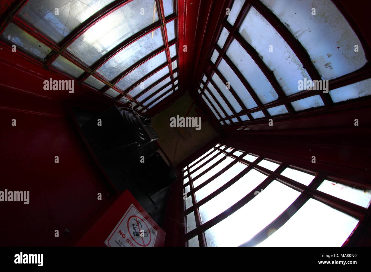 Interior of red telephone box hi-res stock photography and images - Alamy