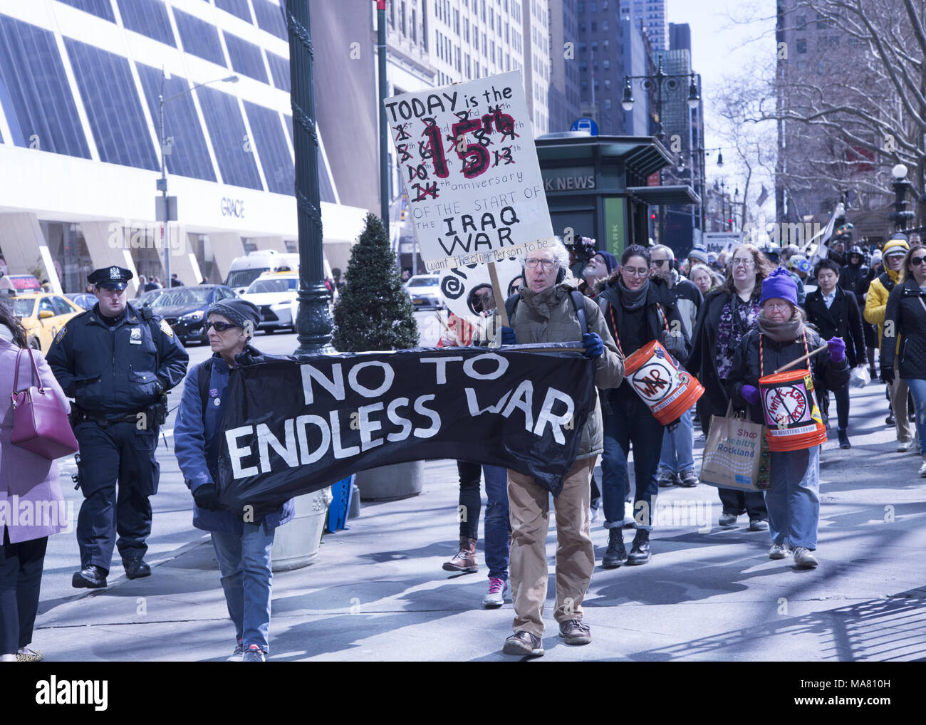 On the 15th Anniversary of the American war in Iraq peace activists ...