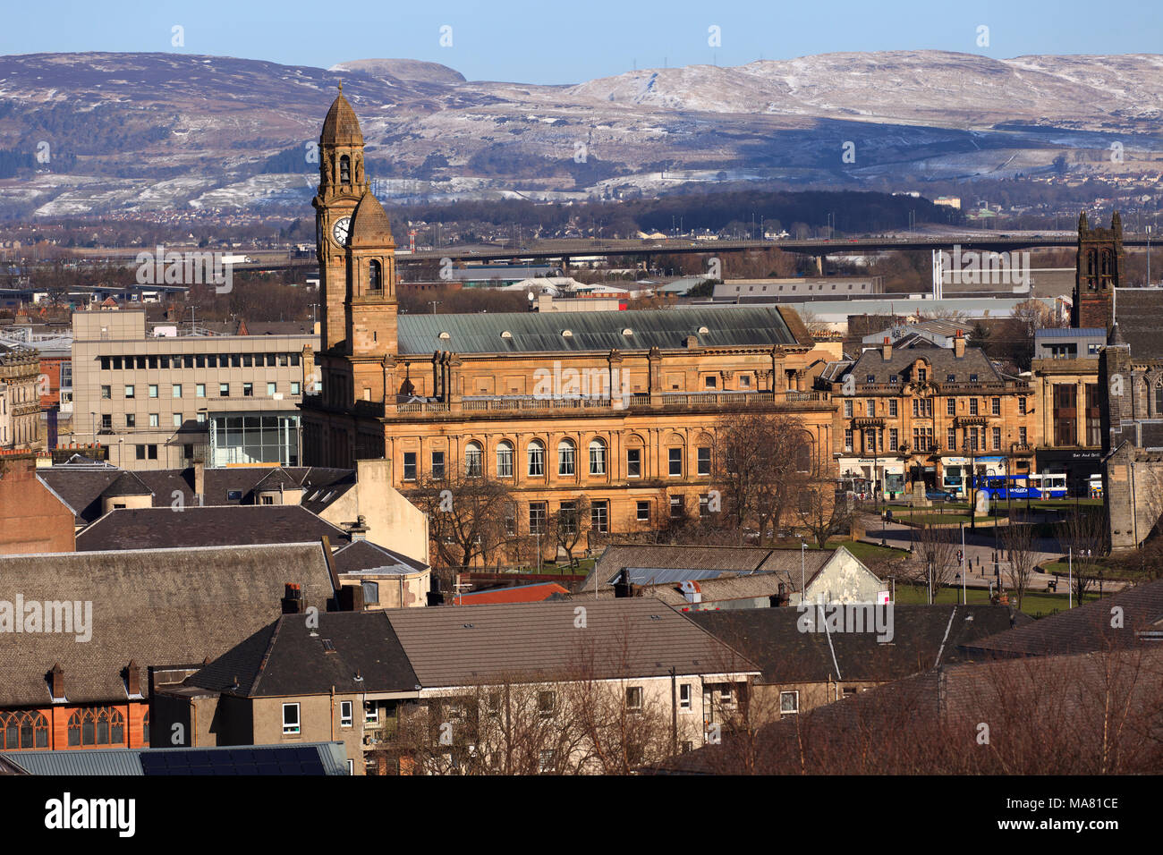 Paisley Abbey & Landmarks Scotland Stock Photo - Alamy