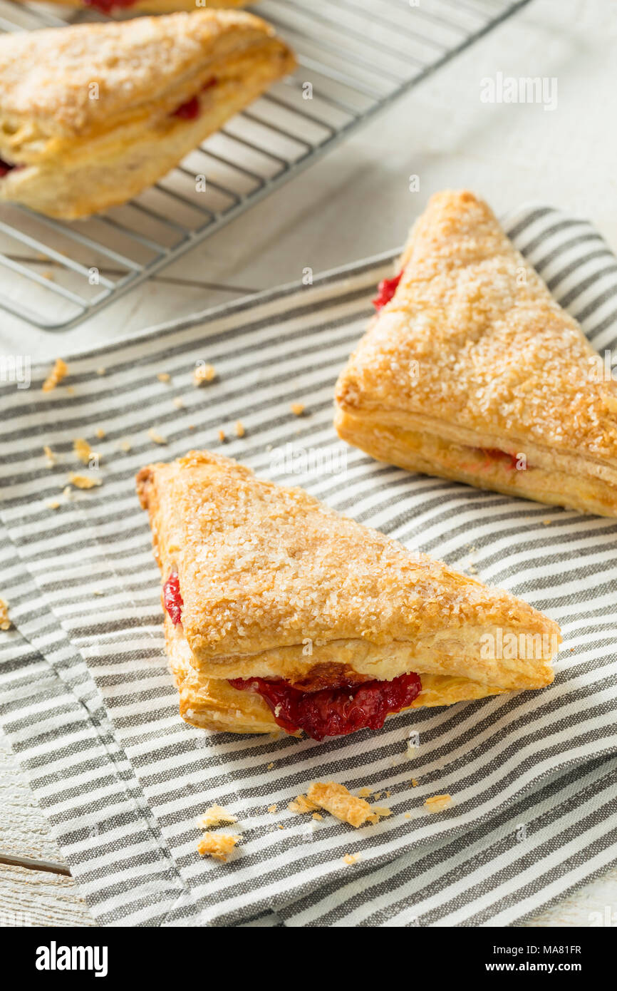 Homemade Cherry Turnover Pastries Ready to Eat Stock Photo - Alamy