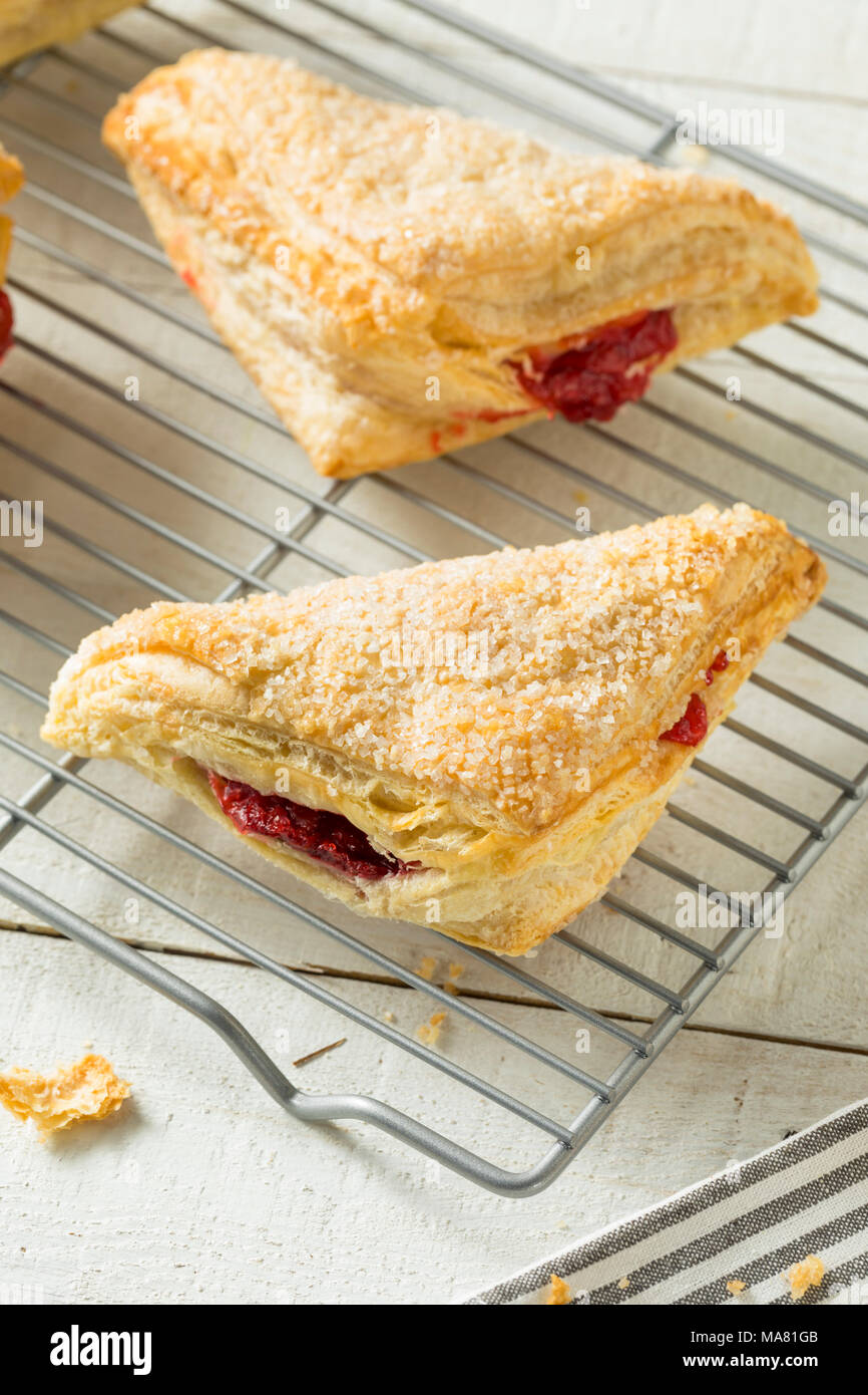 Homemade Cherry Turnover Pastries Ready to Eat Stock Photo - Alamy