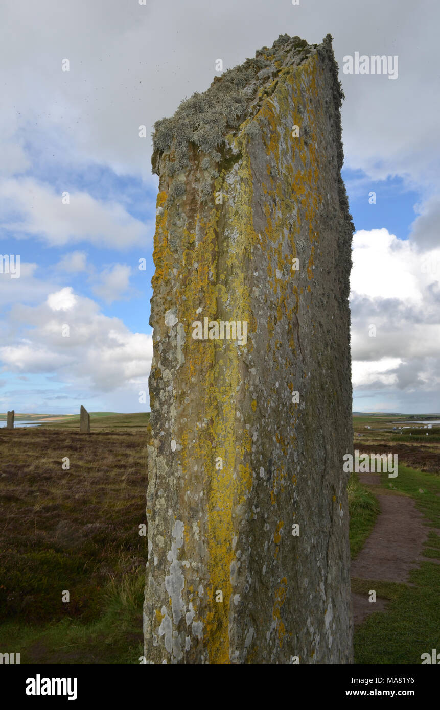 Neolithic Ring of Brodgar in the island of Mainland island, Orkney ...