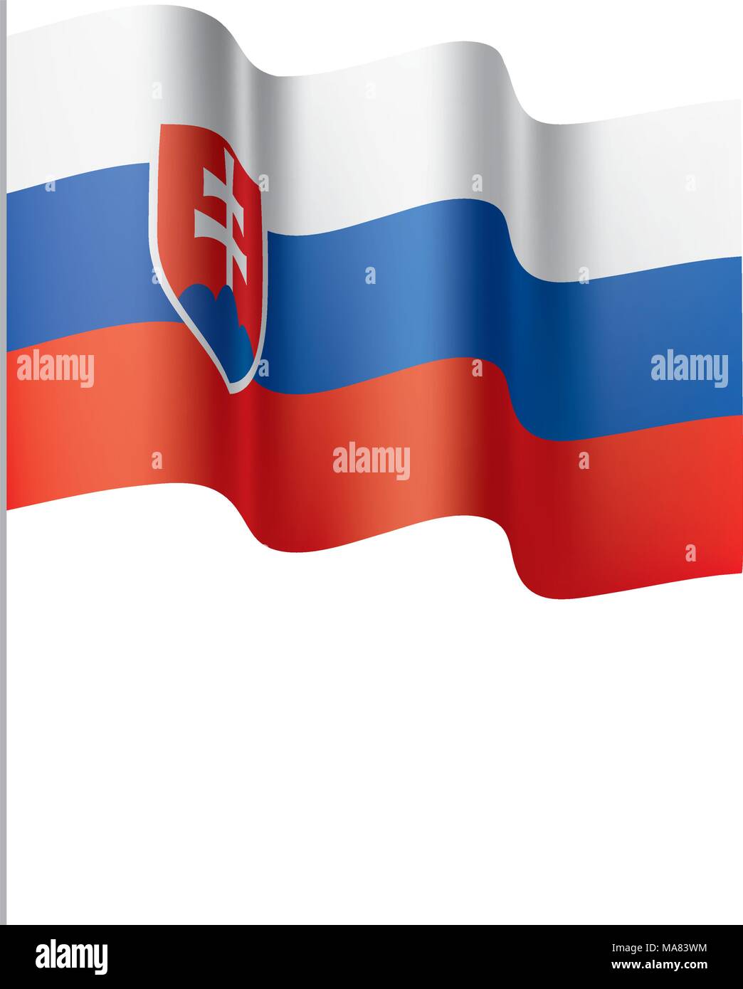 Slovakia flag, vector illustration Stock Vector Image & Art - Alamy