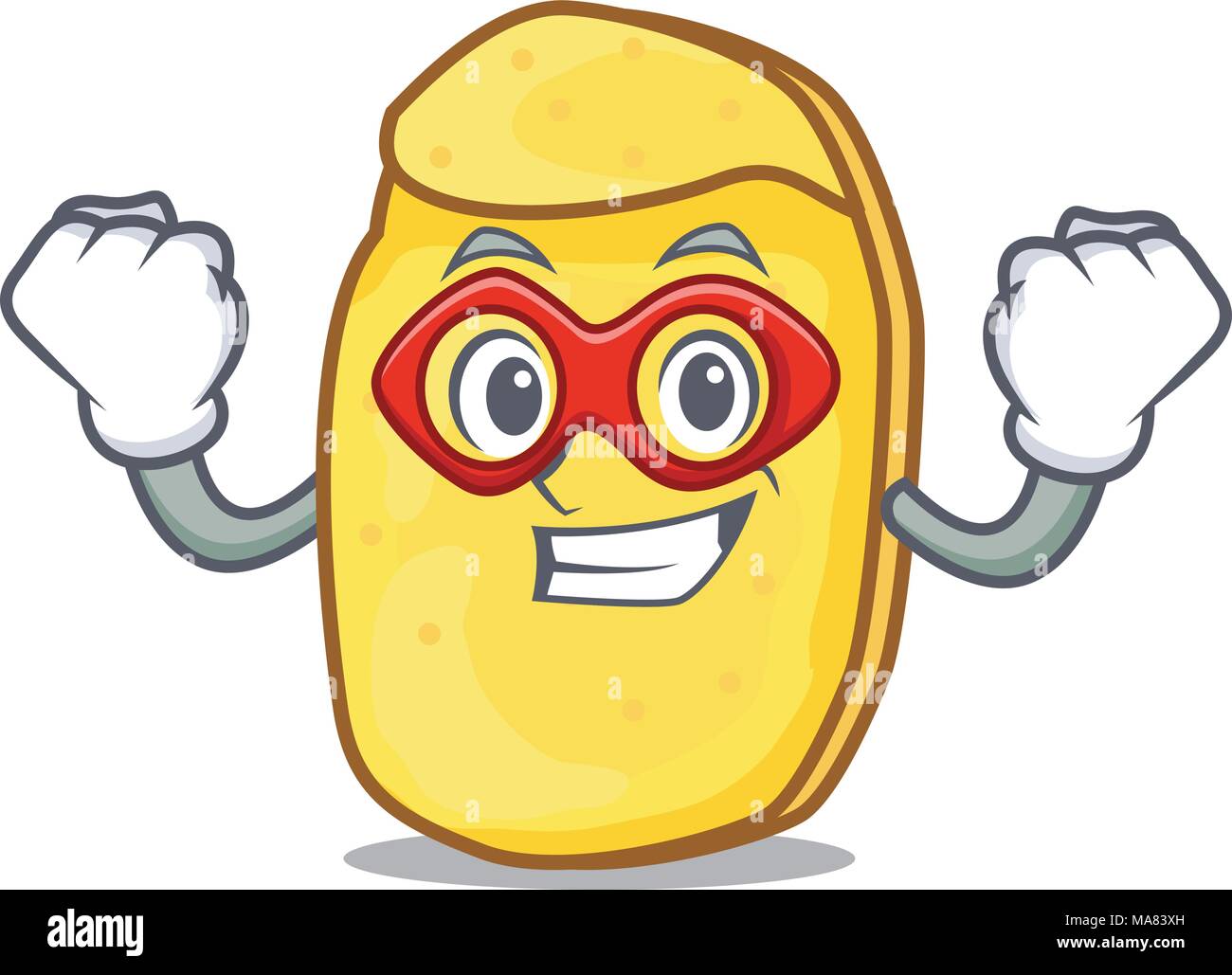 Super hero potato chips character cartoon Stock Vector Image & Art - Alamy