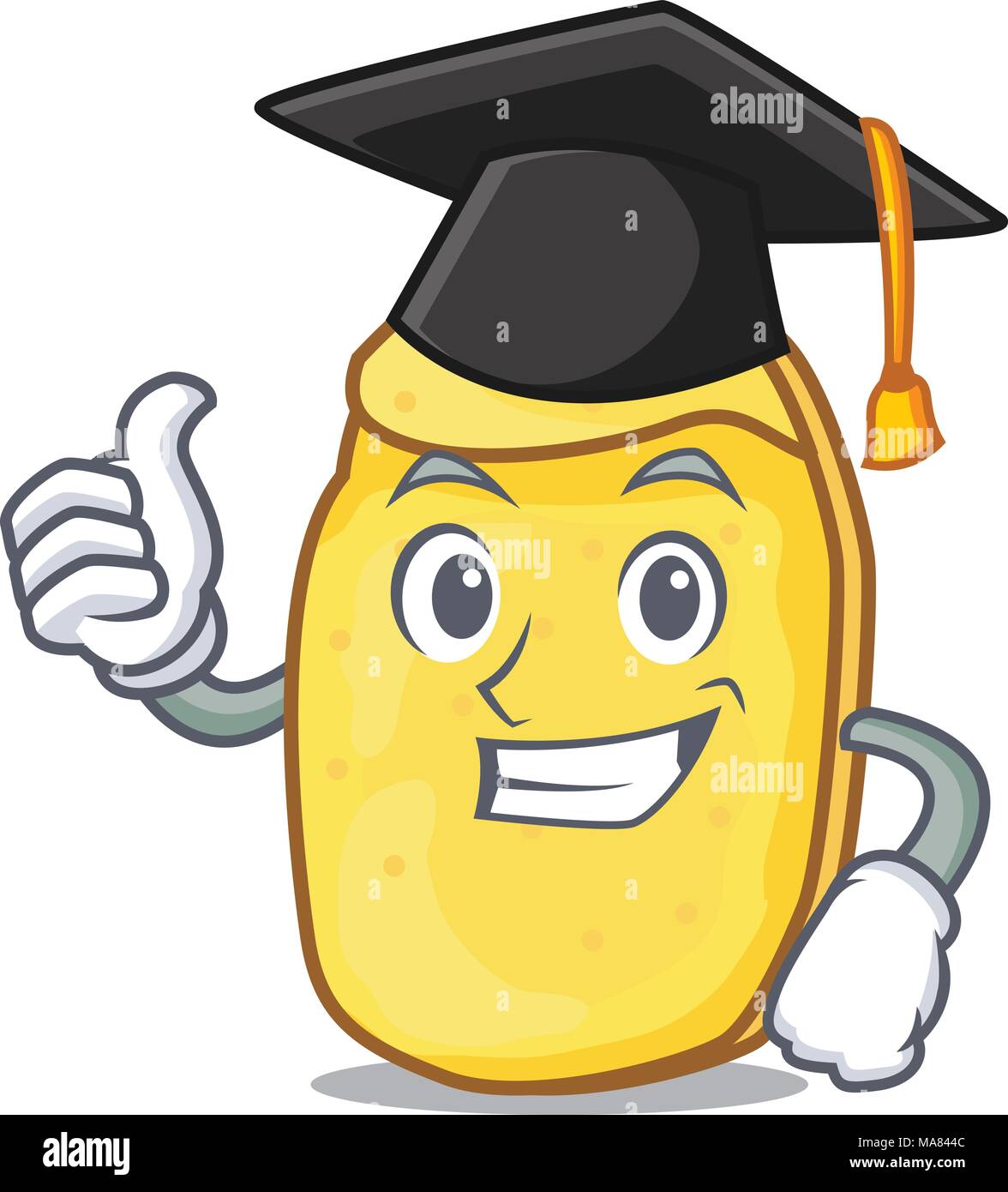 Graduation potato chips character cartoon Stock Vector Image & Art - Alamy
