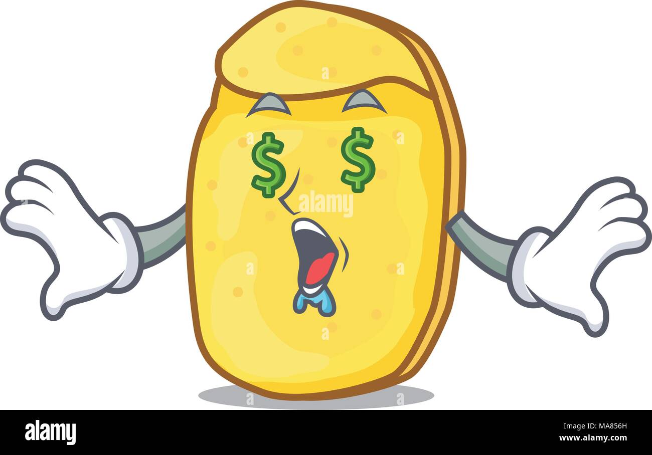 Money eye potato chips mascot cartoon Stock Vector Image & Art - Alamy
