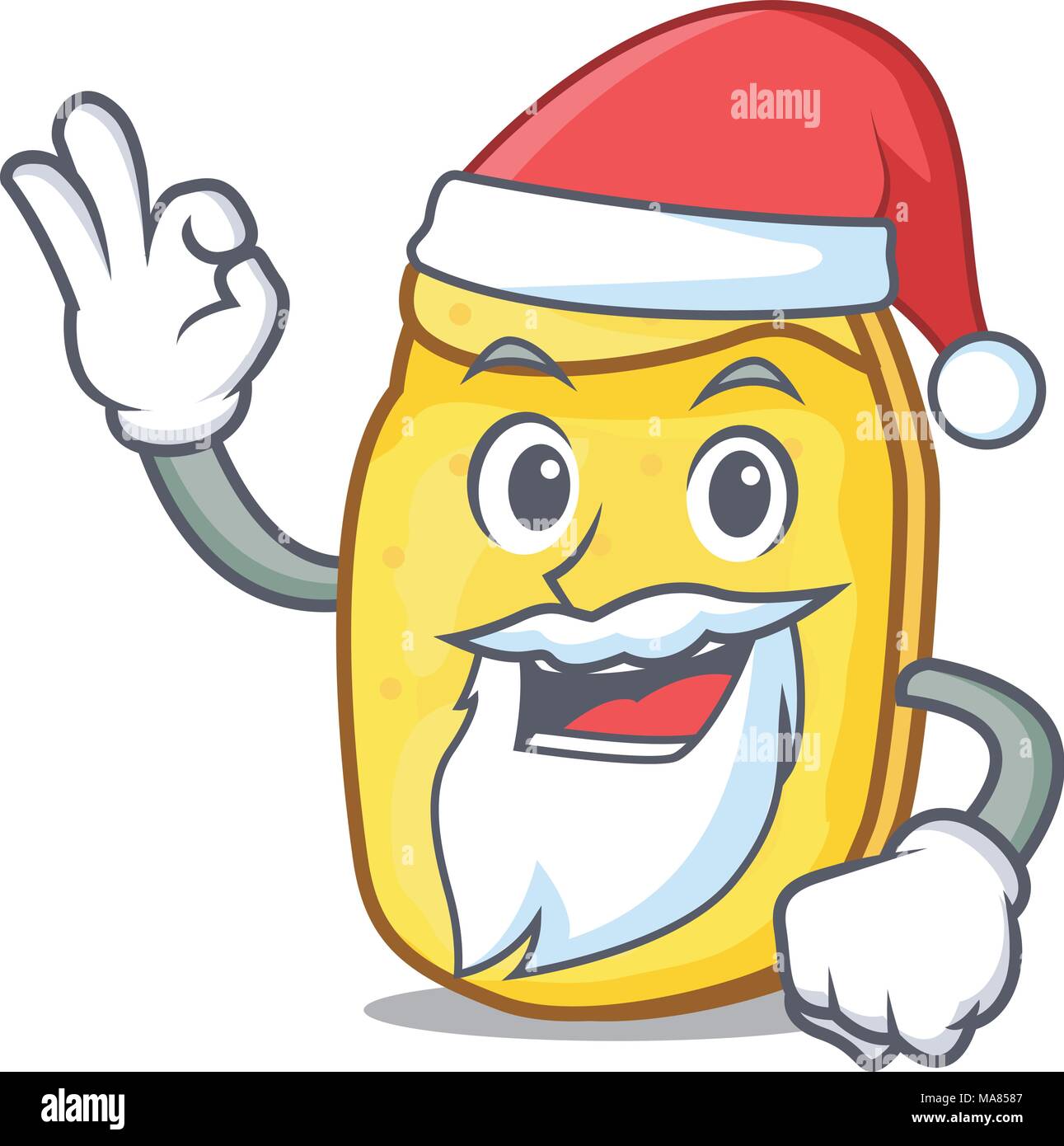 Santa cookies mascot cartoon hi-res stock photography and images - Alamy