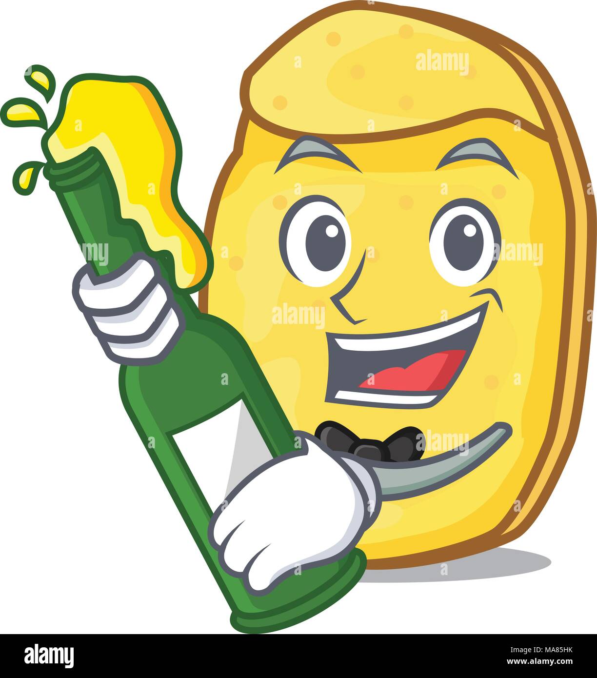 With beer potato chips mascot cartoon Stock Vector Image & Art - Alamy
