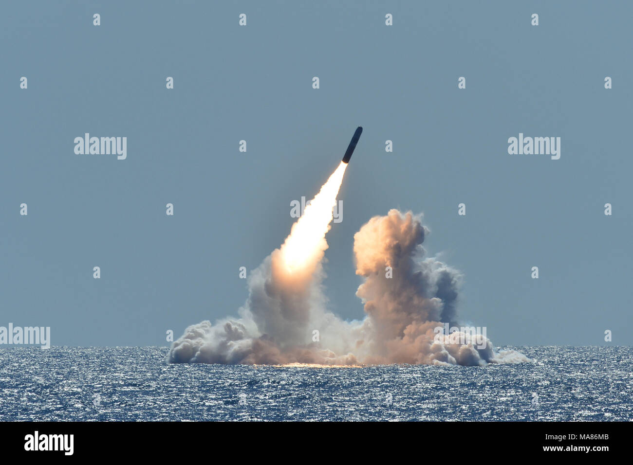 PACIFIC OCEAN (March 26, 2008) An unarmed Trident II D5 missile ...