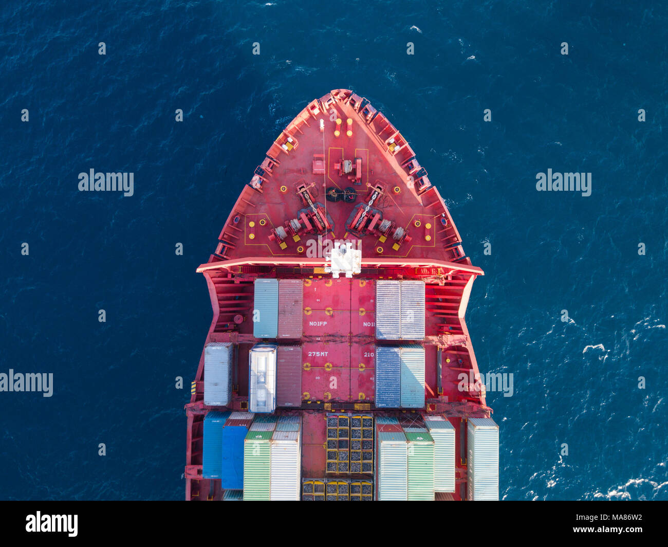 Large shipping container ship hi-res stock photography and images - Alamy