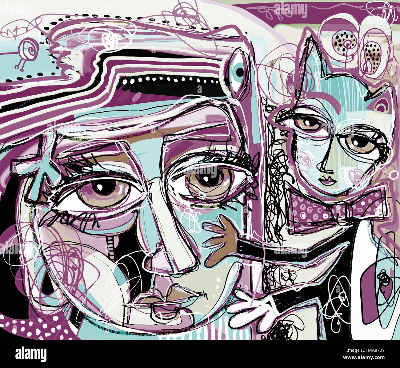 Abstract expressionism Stock Vector Images - Alamy