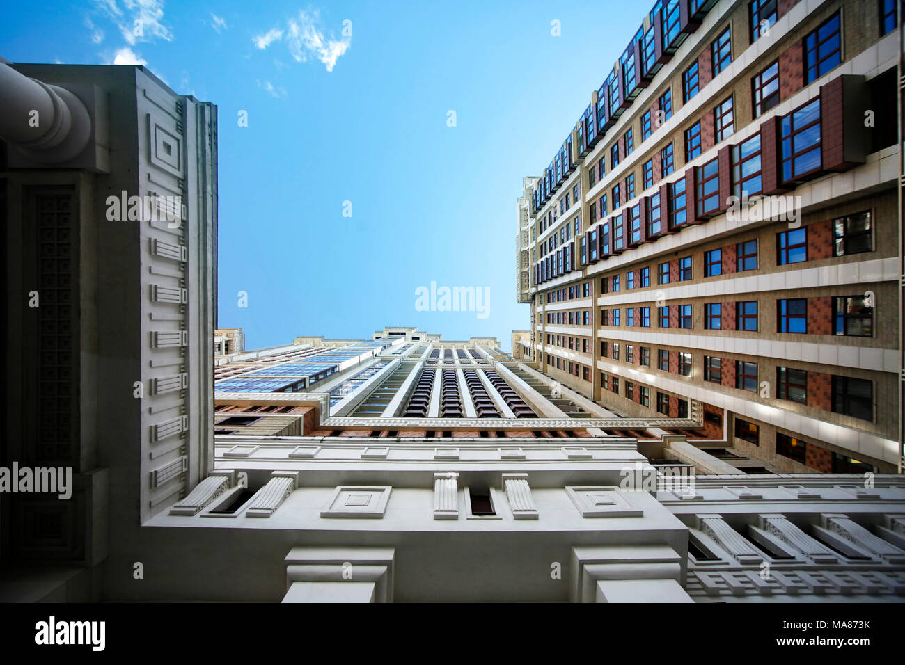 Triumph Palace in Moscow, Russia. The building is 264.1 meters high and ...