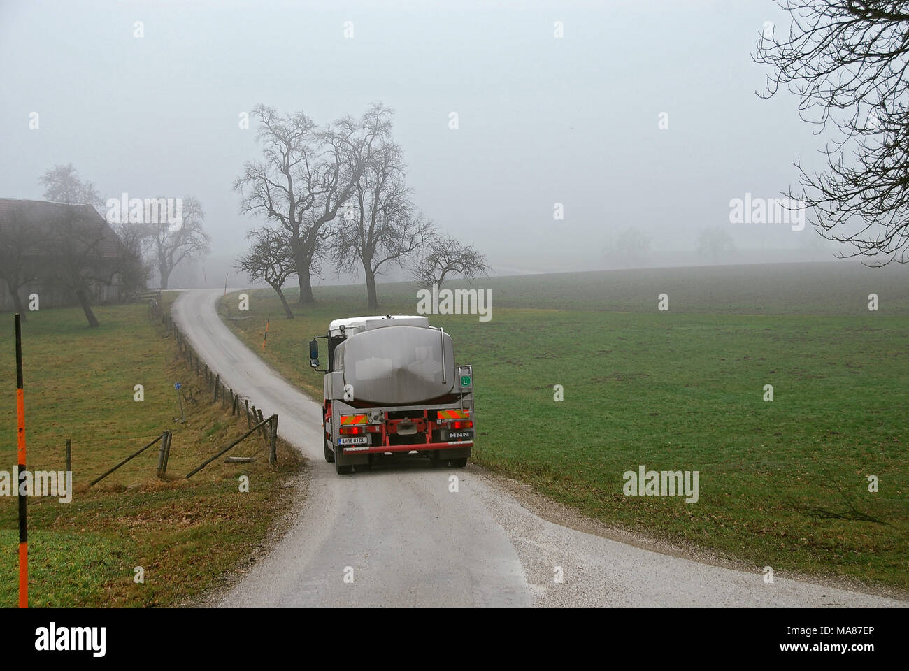 Milk delivery tanker hi-res stock photography and images - Alamy