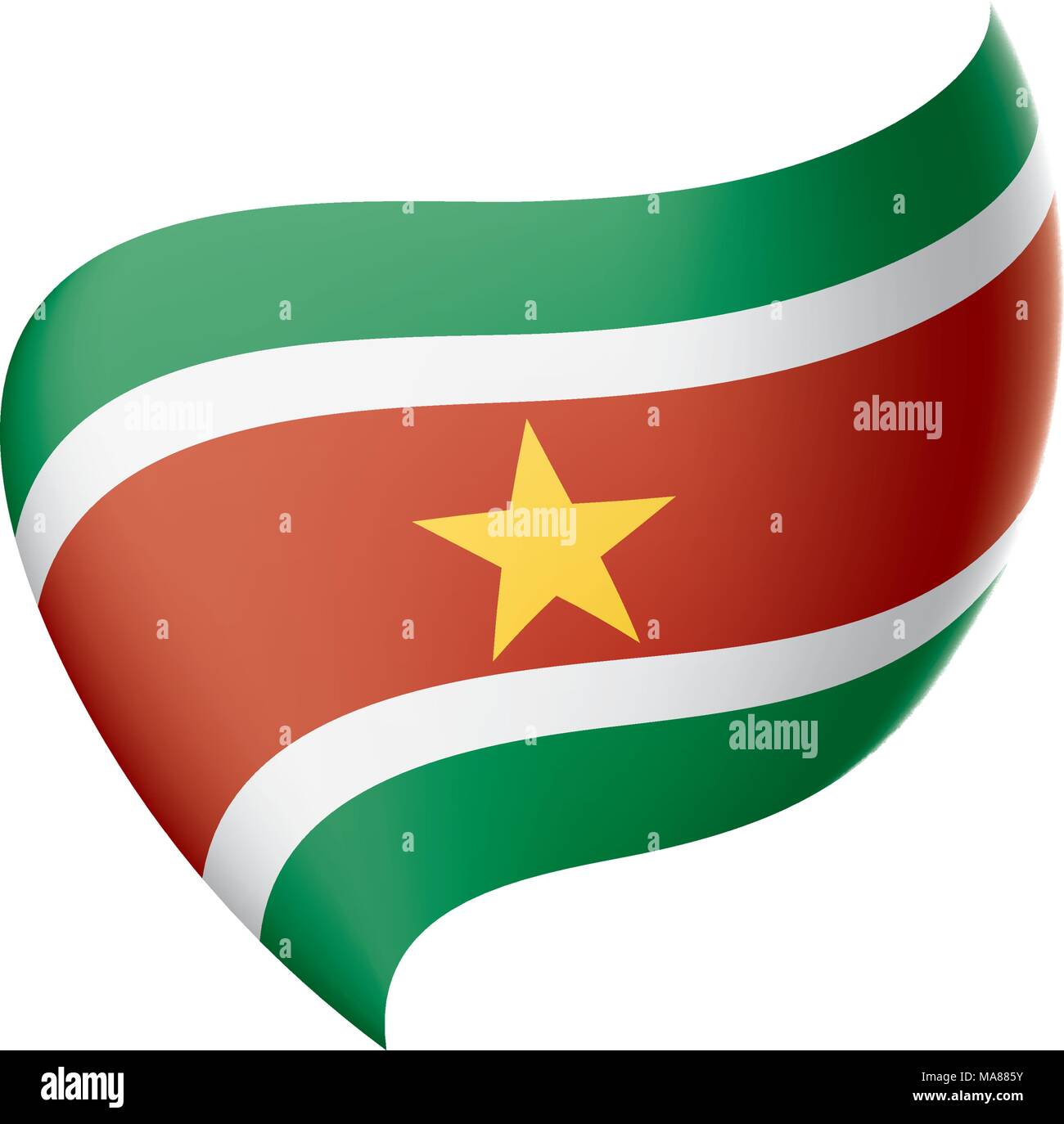 Suriname official flag Stock Vector Images - Alamy