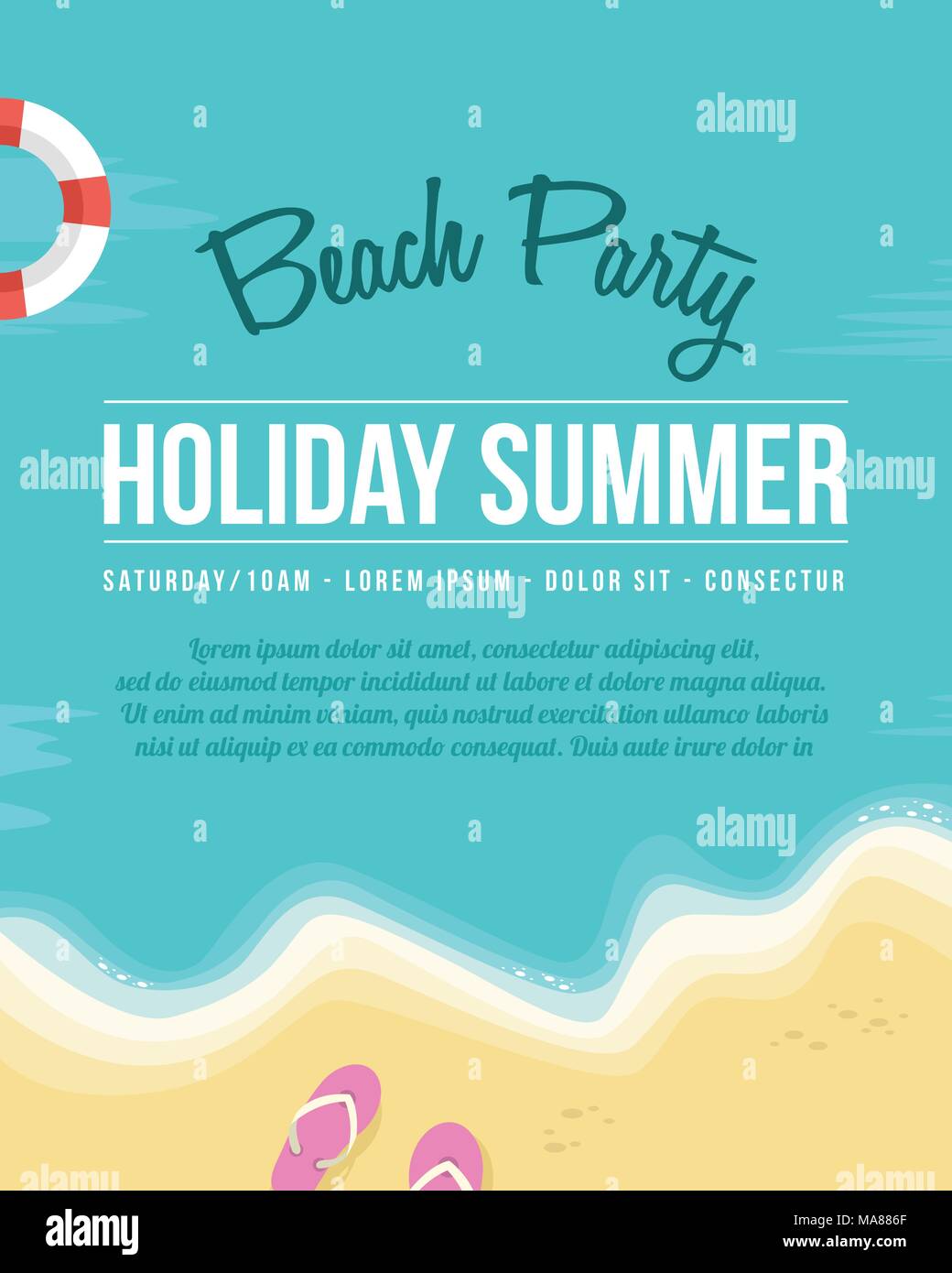 Happy summer day poster collection Stock Vector Image & Art - Alamy