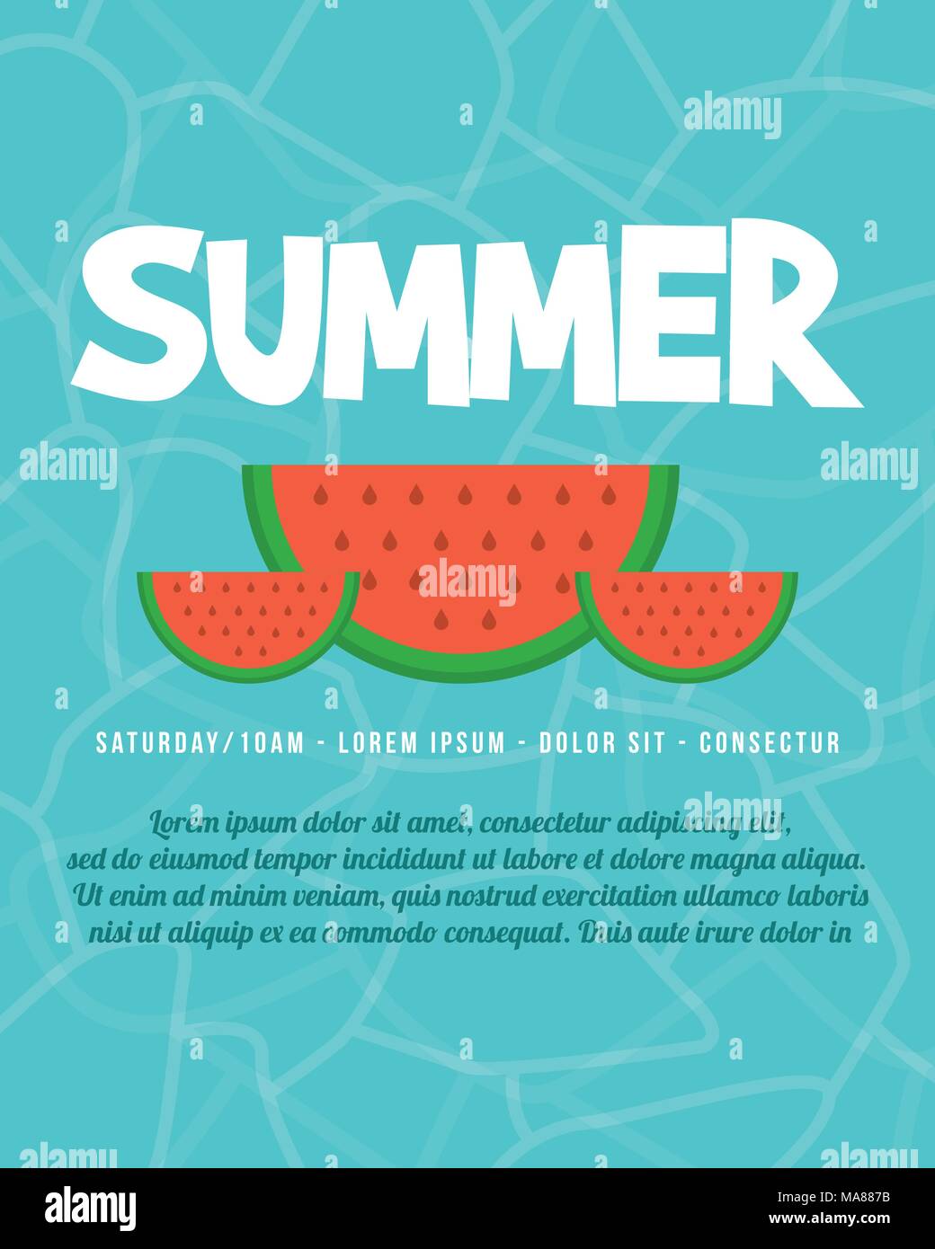 Collection summer day poster style Stock Vector Image & Art - Alamy