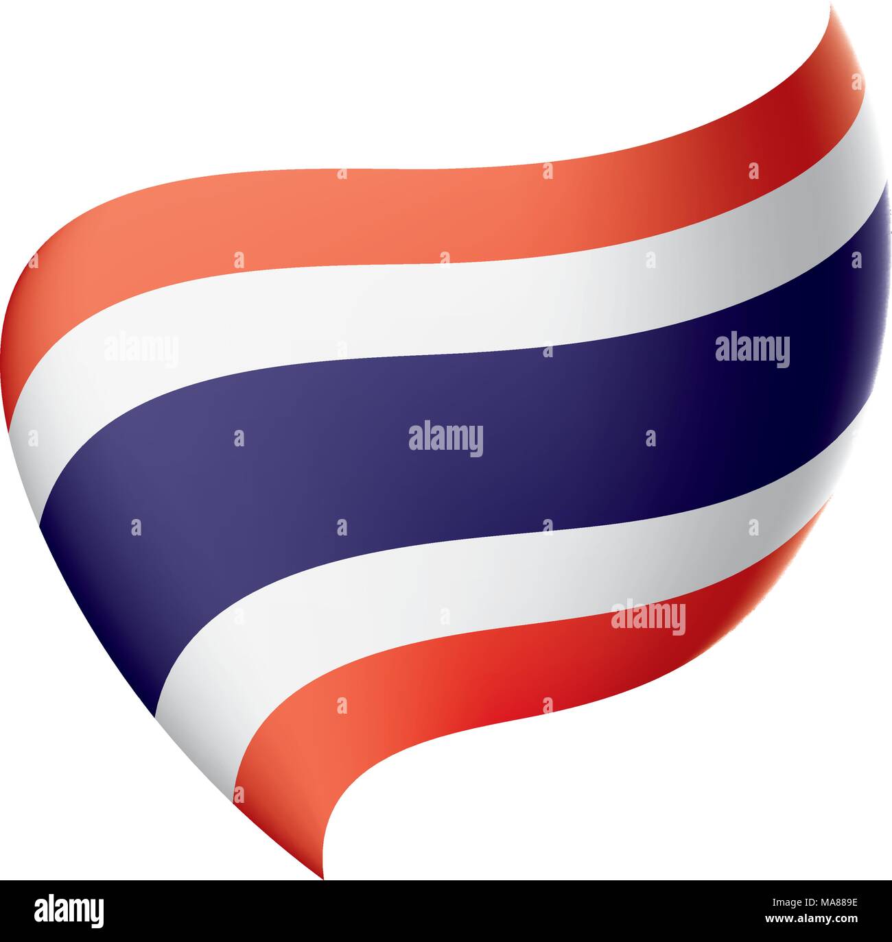 Thailand flag, vector illustration Stock Vector Image & Art - Alamy