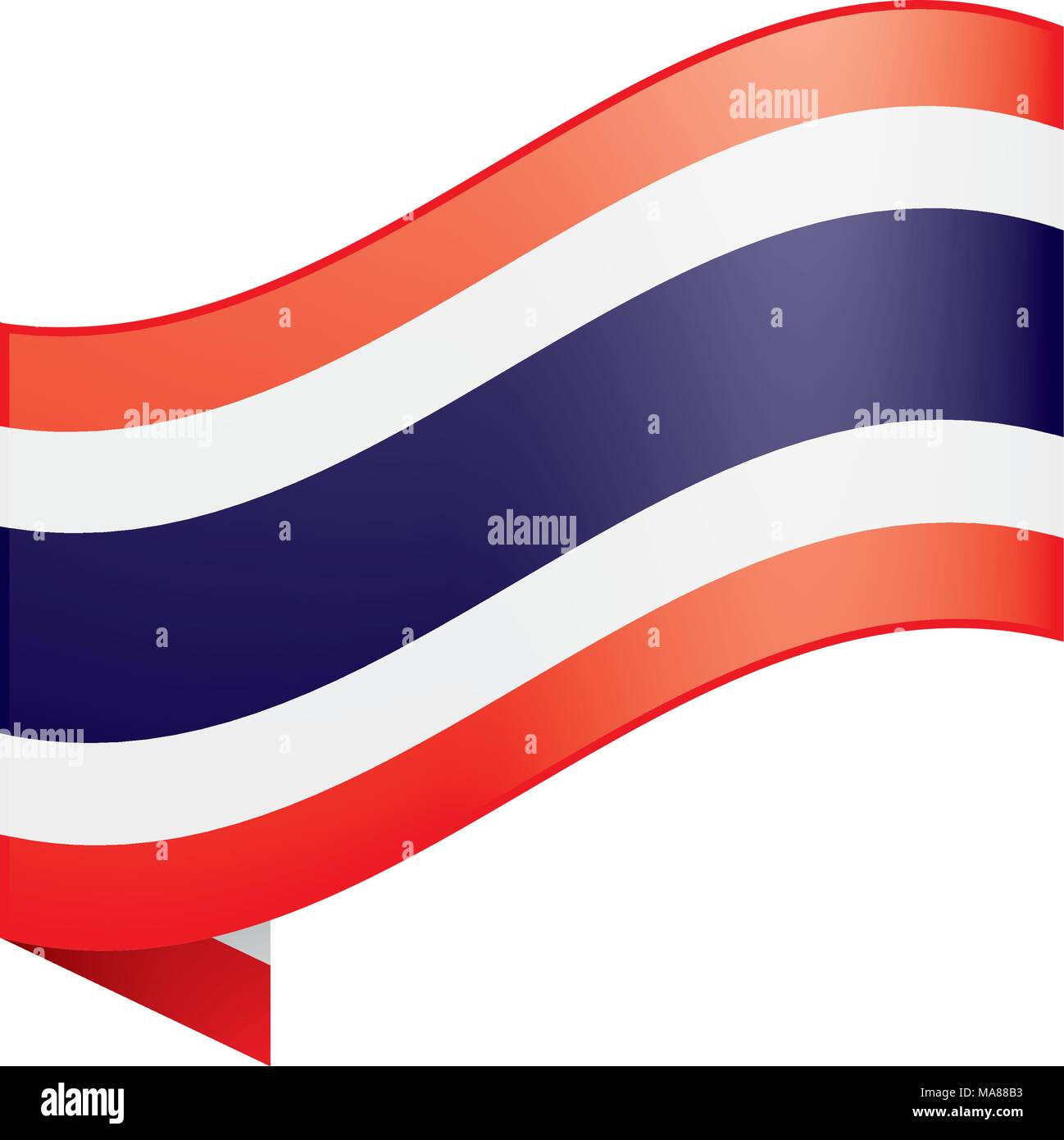 Thailand flag, vector illustration Stock Vector Image & Art - Alamy